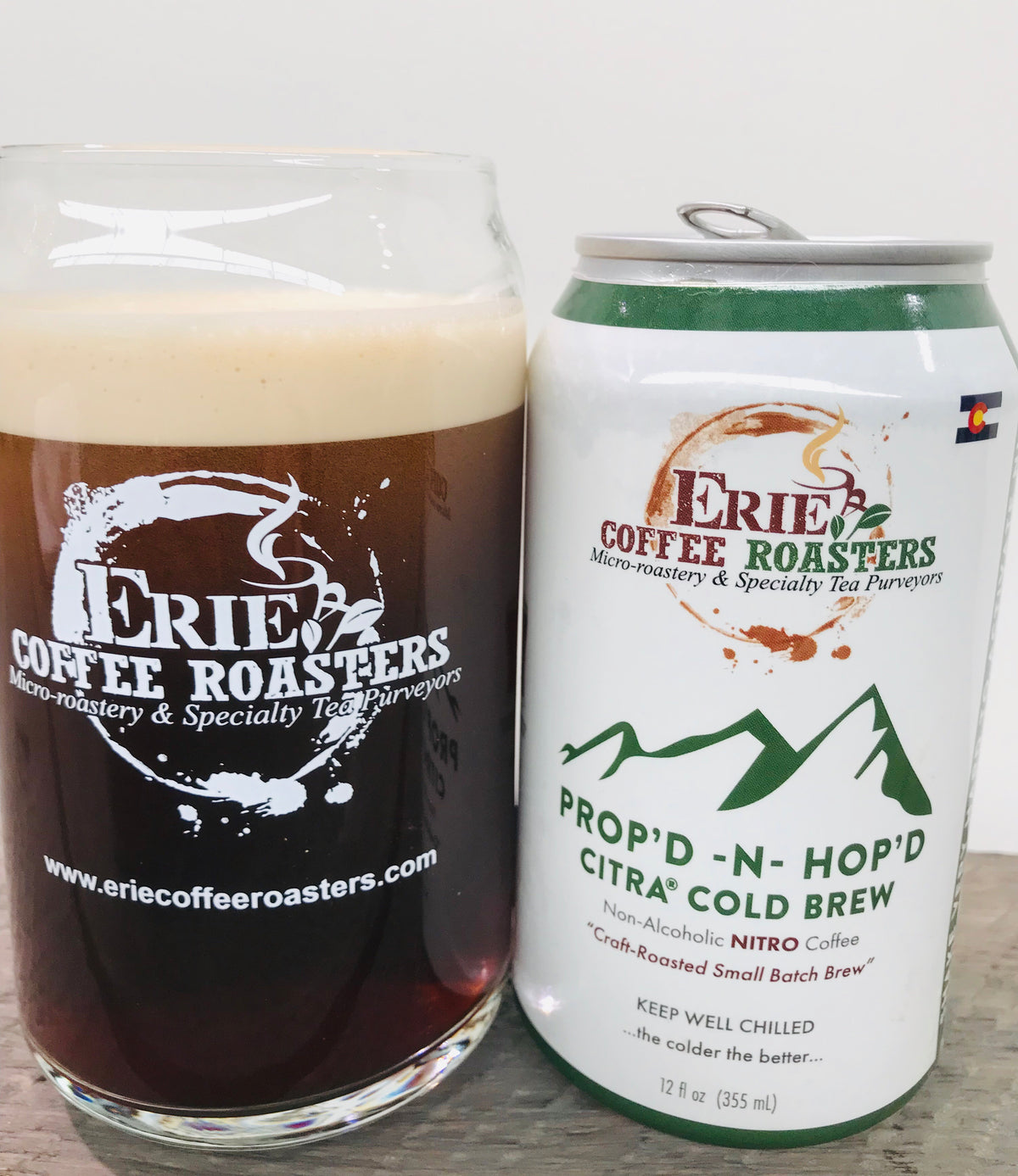 16oz Cold Brew Can Glass - Erie Coffee Roasters, LLC